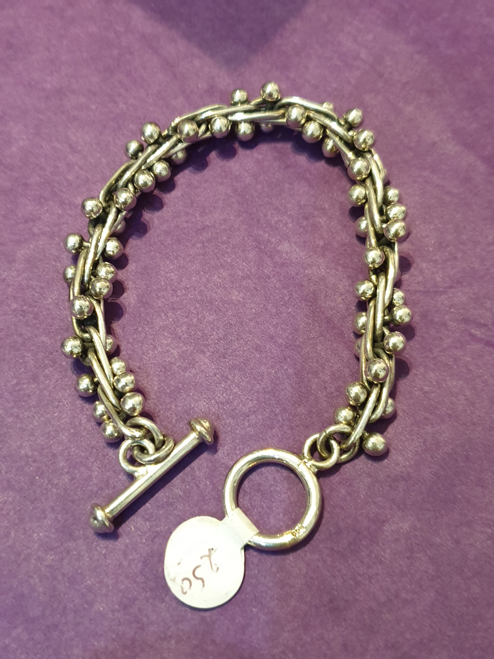 Sterling Silver Mistletoe Bracelet - Silver 54